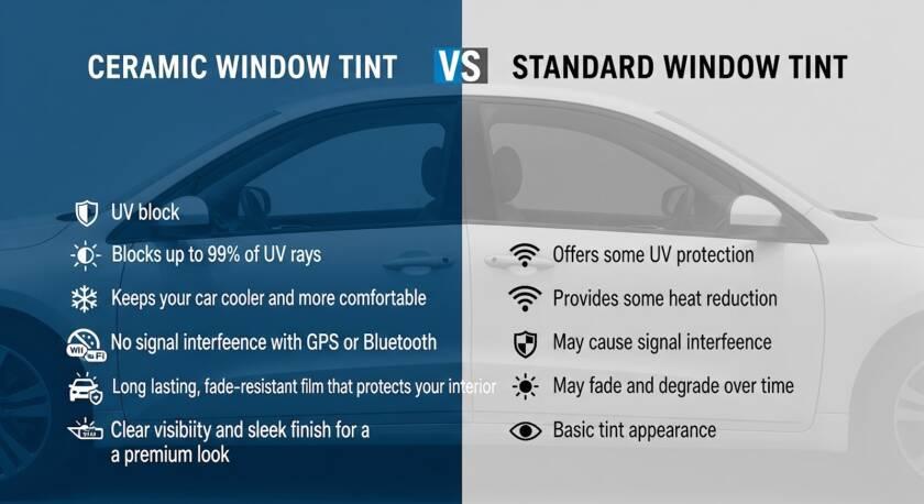 Ceramic Window Tint vs Standard: Which Is Better for Your Car?
