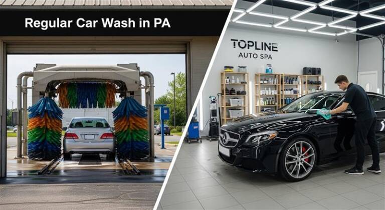 Why Topline Auto Spa Beats Regular Car Washes in PA